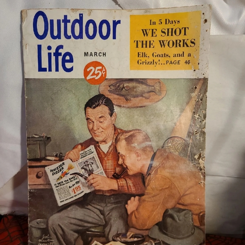 Vintage Men's Adventure Magazine Outdoor Life March 1… - Gem